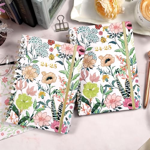2024-2025 Academic Planner – Weekly ＆ Monthly Planner from Jul. 2024 – Jun. 2025, 6.4" x 8.5" with Tabs, Flexible Hardcover, Thick Paper, Strong Twin-Wire Binding, Back Pocket, Inspirational Quotes