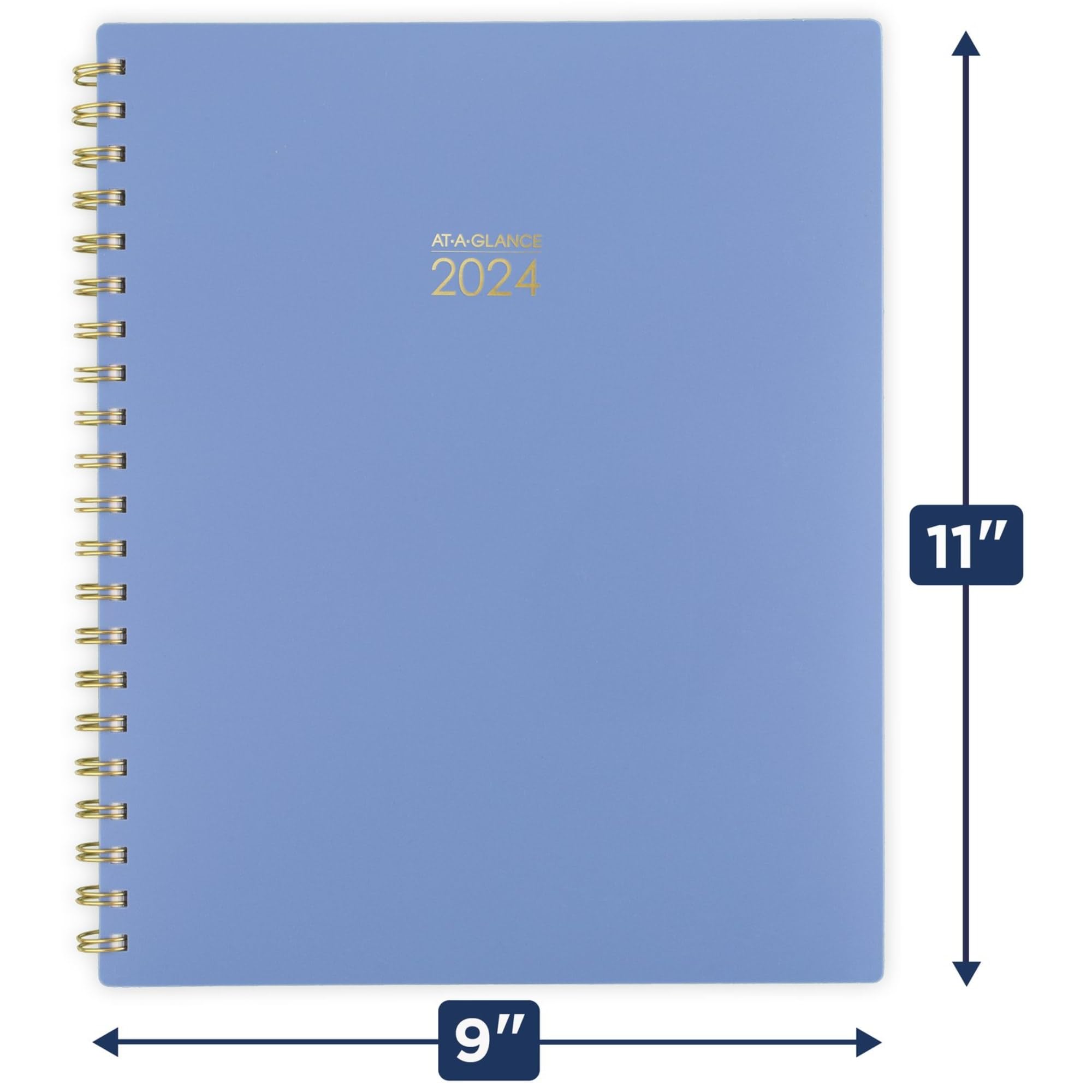 2024-2025 AT-A-GLANCEĀ® Harmony 13-Month Weekly/Monthly Planner, 8-1/2" x 11", Blue, January 2024 to January 2025, 1099-905-20