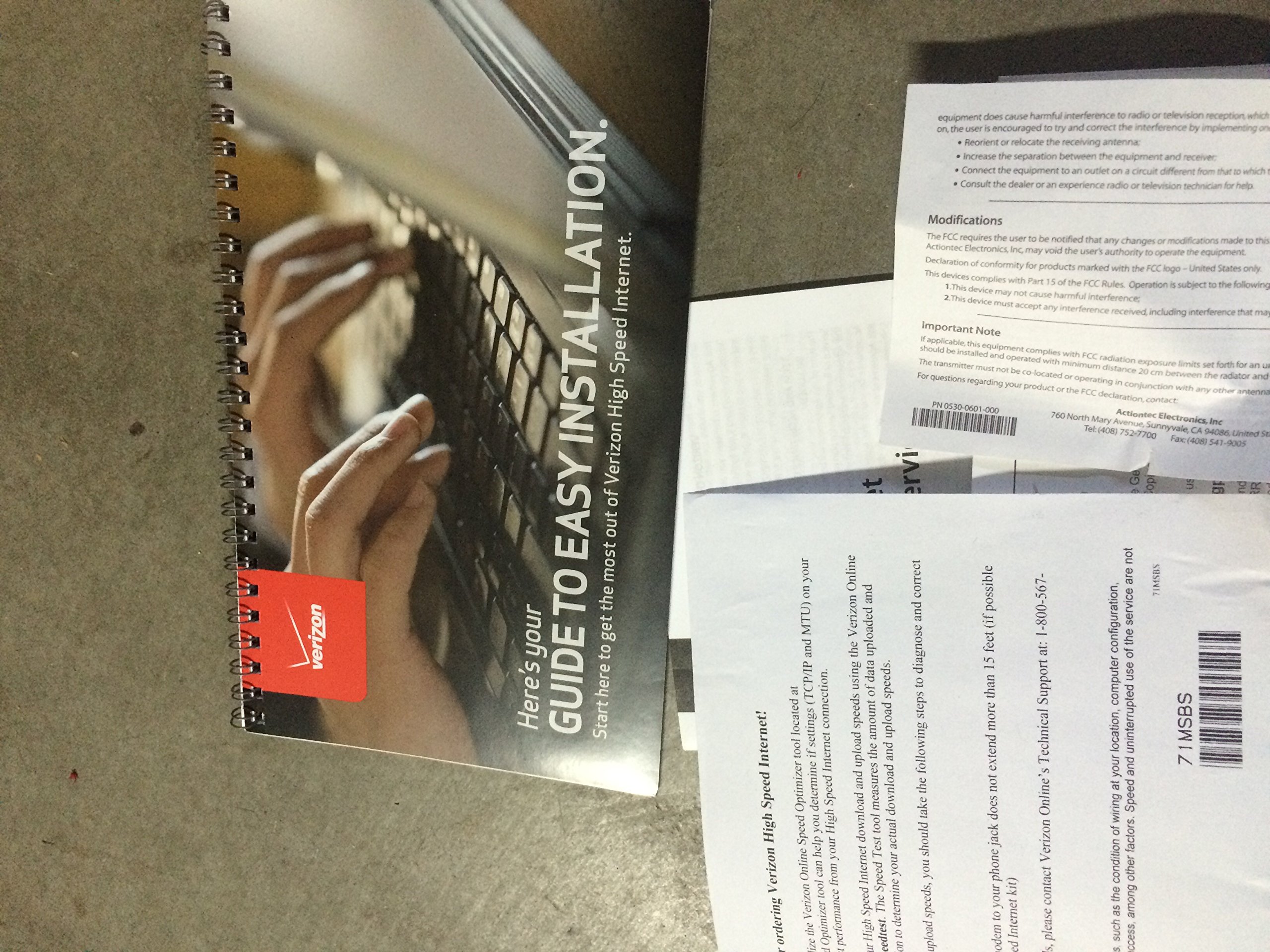 Actiontec Gt784wnv Verizon Modem Router
