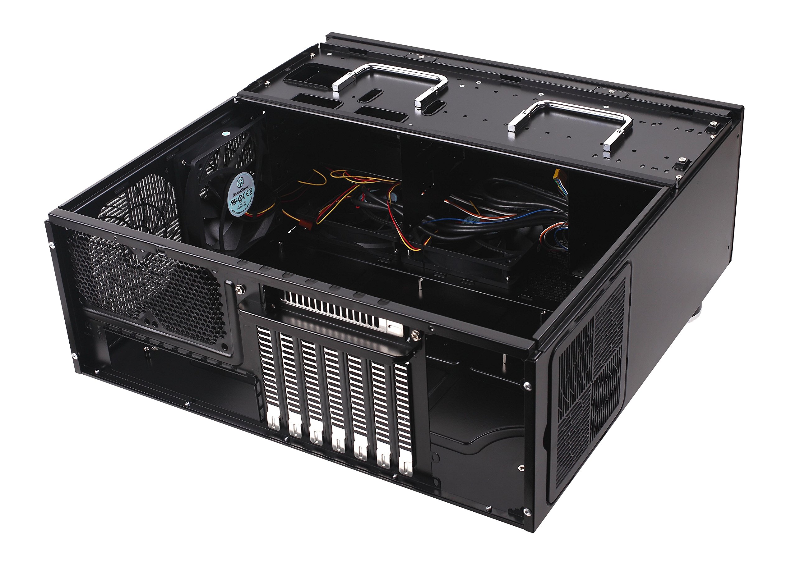SilverStone Technology GD08B Home Theater Computer Case with Aluminum Front Panel for E-ATX/ATX/Micro-ATX Motherboards GD08B-x
