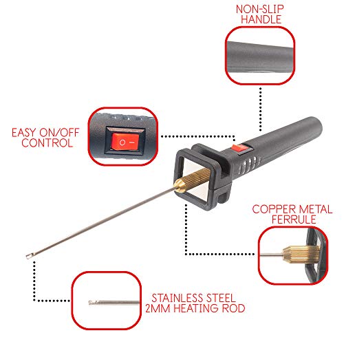 West Coast Paracord β Electric Pen Cutting Machine β 110-250 Volts/15 Watt Hot Knife β Foam Cutter with Power Button and Included Adapter