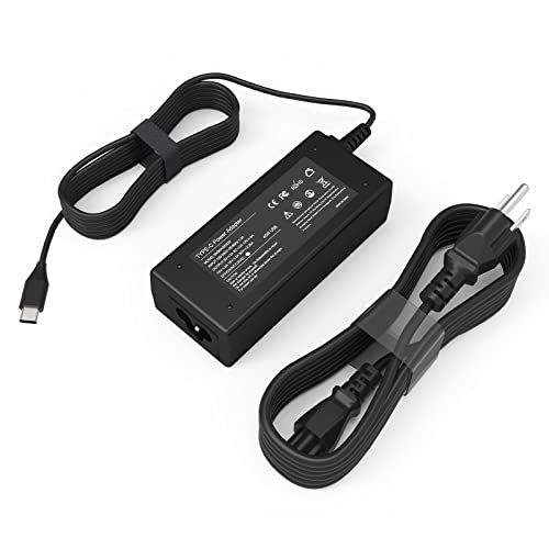 45W USB-C Chromebook Charger for Lenovo Chromebook Charger:for Lenovo 500e 300e 100e 2nd Gen C330 C340 S330 S340 Flex 3 Chromebook Charger,Replacement Type C Laptop Charger Adapter Power Supply Cord.