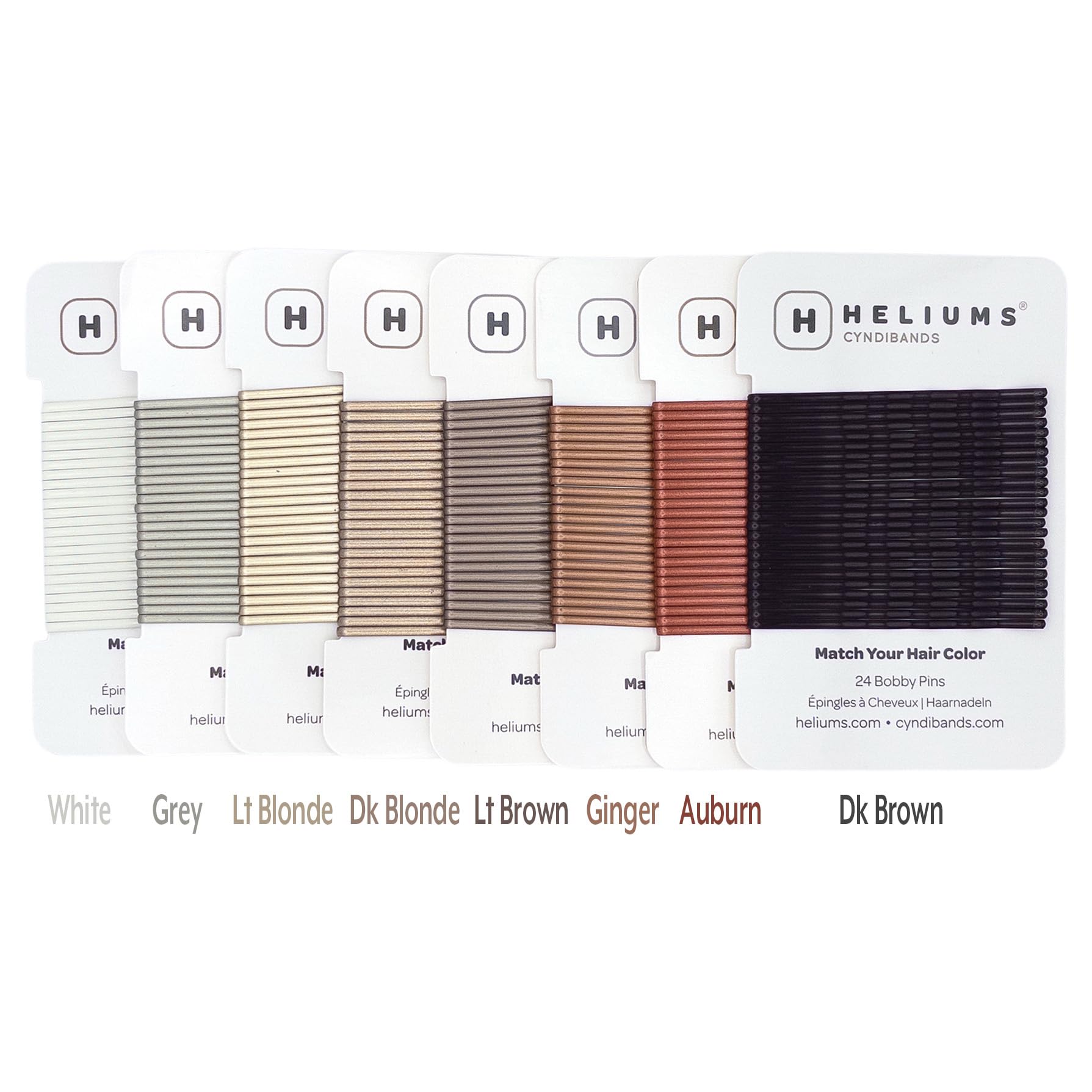 Heliums Large Bobby Pins - Light Ash Blonde - 2.5 Inch Extra Long Wavy Hair Pins - 24 Pack