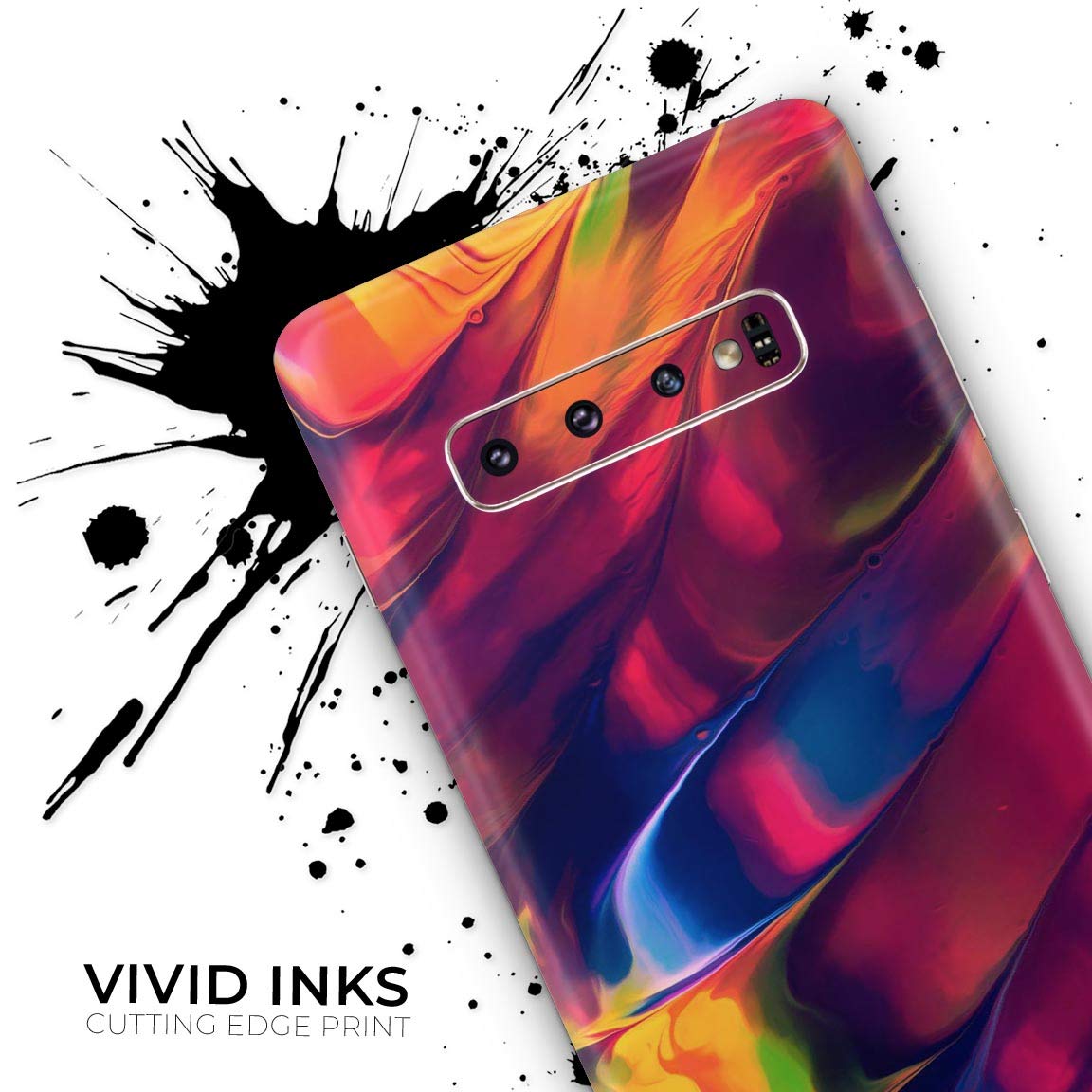 DesignSkinz Blurred Abstract Flow V13 Protective Vinyl Decal Wrap Skin Cover Compatible with The Samsung Galaxy S20 (Screen Trim & Back Glass Skin)