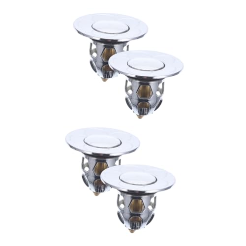 4 Pcs Drain Jumper Core Washbasin Plug Sink Plug Bathroom Sink Stopper Replacement Bathtub Stopper Drainer Basin Drain Strainer Sink Drain Filter Tub Drain Plug Sink Stoppers