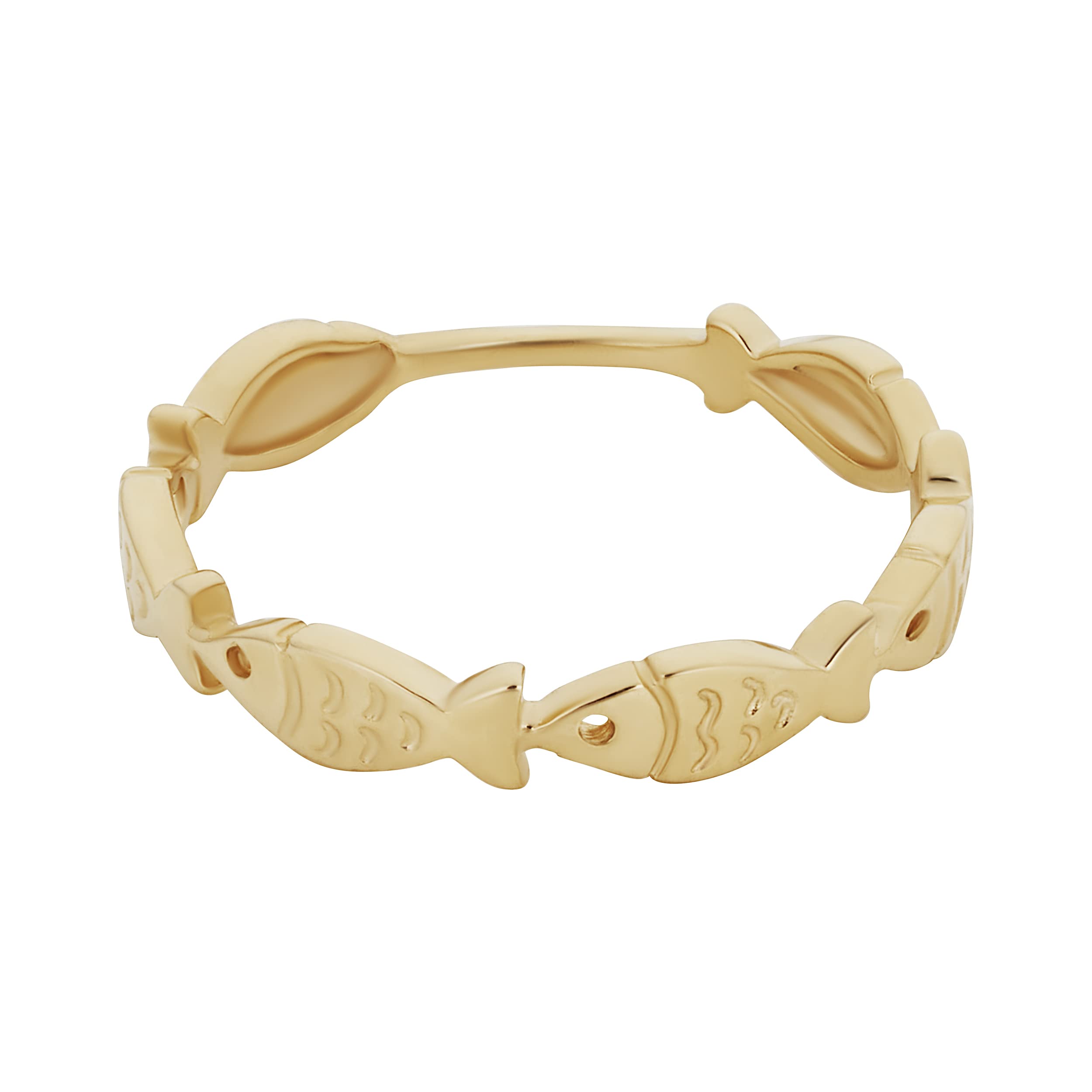 14k Yellow Gold Fish Ring (size 9)