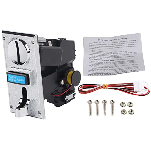 Arcade Coin Acceptor Vending Machine 14×13×7 Multi Coin Acceptor Selector Slot for Arcade Game Mechanism Vending Machine