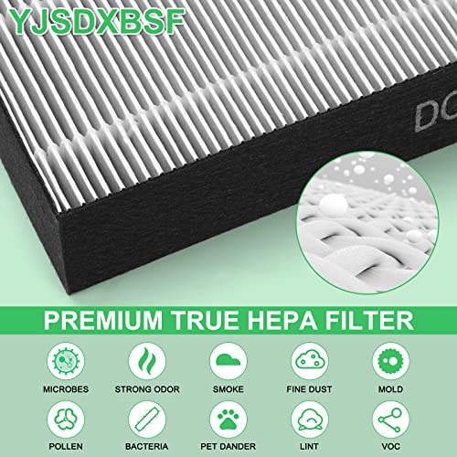 2 pack KC-850U Filter Compatible With Sharp Air Purifier Replacement KC-850U Filter HEPA, Replacement Part # FZ-C100HFU