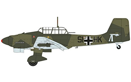 Airfix Junkers Ju87R-2/B-2 Stuka 1:48 WWII Military Aviation Plastic Model Kit A07115, Red