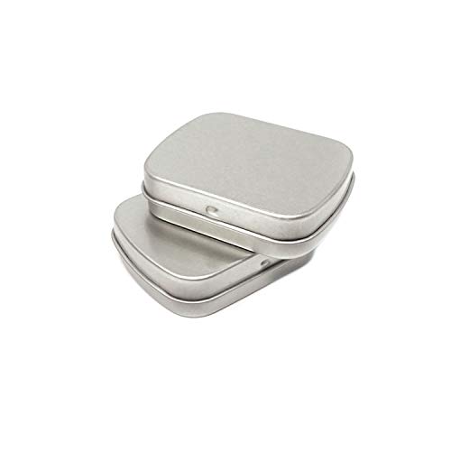 Honbay 6PCS Mini Portable Metal Hinged Lid Empty Storage Boxes Tins Containers for Candies Pills Jewelry Craft