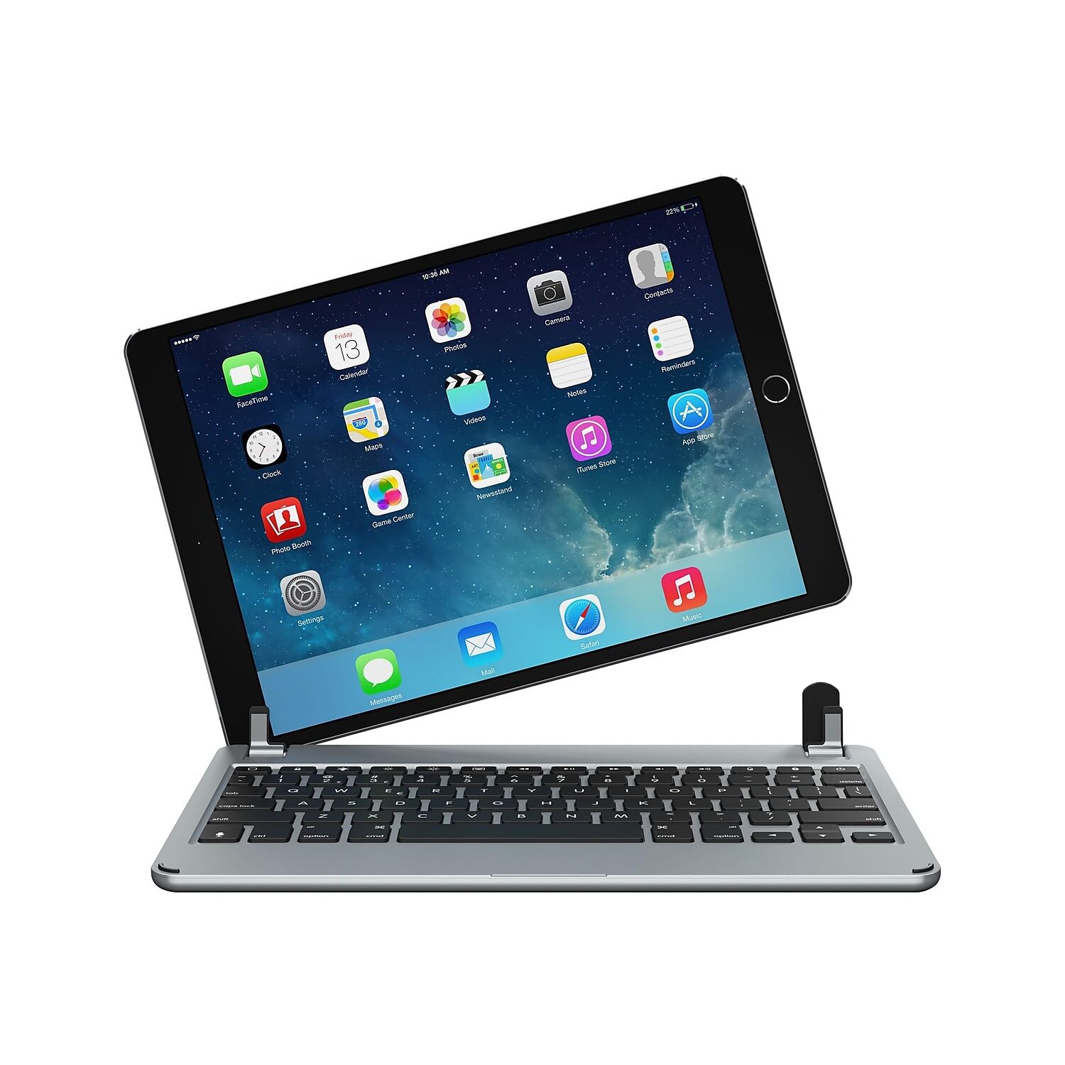 Brydge 10.5 Keyboard for iPad Air (2019) | Aluminum Bluetooth 4.2 Keyboard with Backlit Keys (Space Gray)