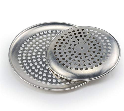 2 pcs Pizza Pans with Holes 10inch 12inch Non-Stick Round Pizza Baking Tray Plate Bakery pizza tools oven outdoor metal Oven Tray Pizza Tray
