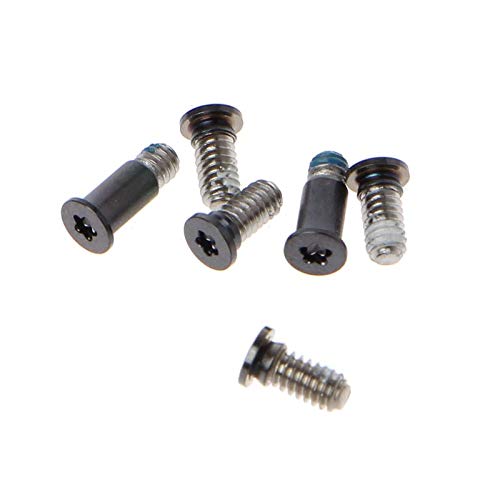 6pcs/Set Bottom case Screws + 1pcs 5 Point Pentalobe Screwdriver for MacBook Retina 15-inch A1707 (Touch Bar) (EMC 3072) (EMC 3162) 2016-2018 Year,A1990 (EMC 3215) MR932LL/A MR942LL/A 2018