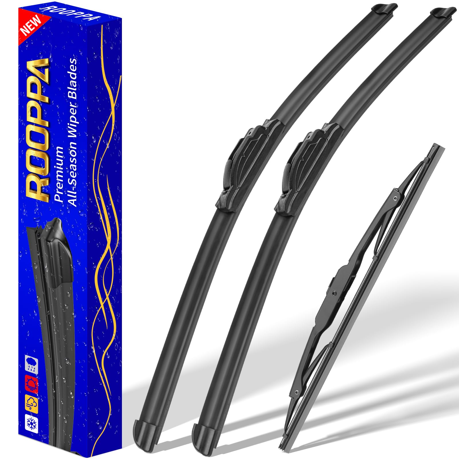 2 wipers Replacement for 2017-2021 Mazda CX-5 2017-2021 Mazda CX-9, Windshield Wiper Blades Original Equipment Replacement - 24"/18" (Set of 2)