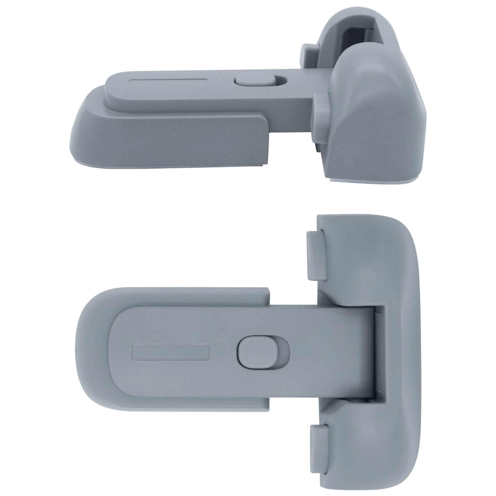 2 Pack Refrigerator Fridge Freezer Door Lock for Kids Child Proof Refrigerator Latch Lock to Keep Door Closed Toddler Kids Child Fridge Locks, No Tools Need or Drill (Grey)