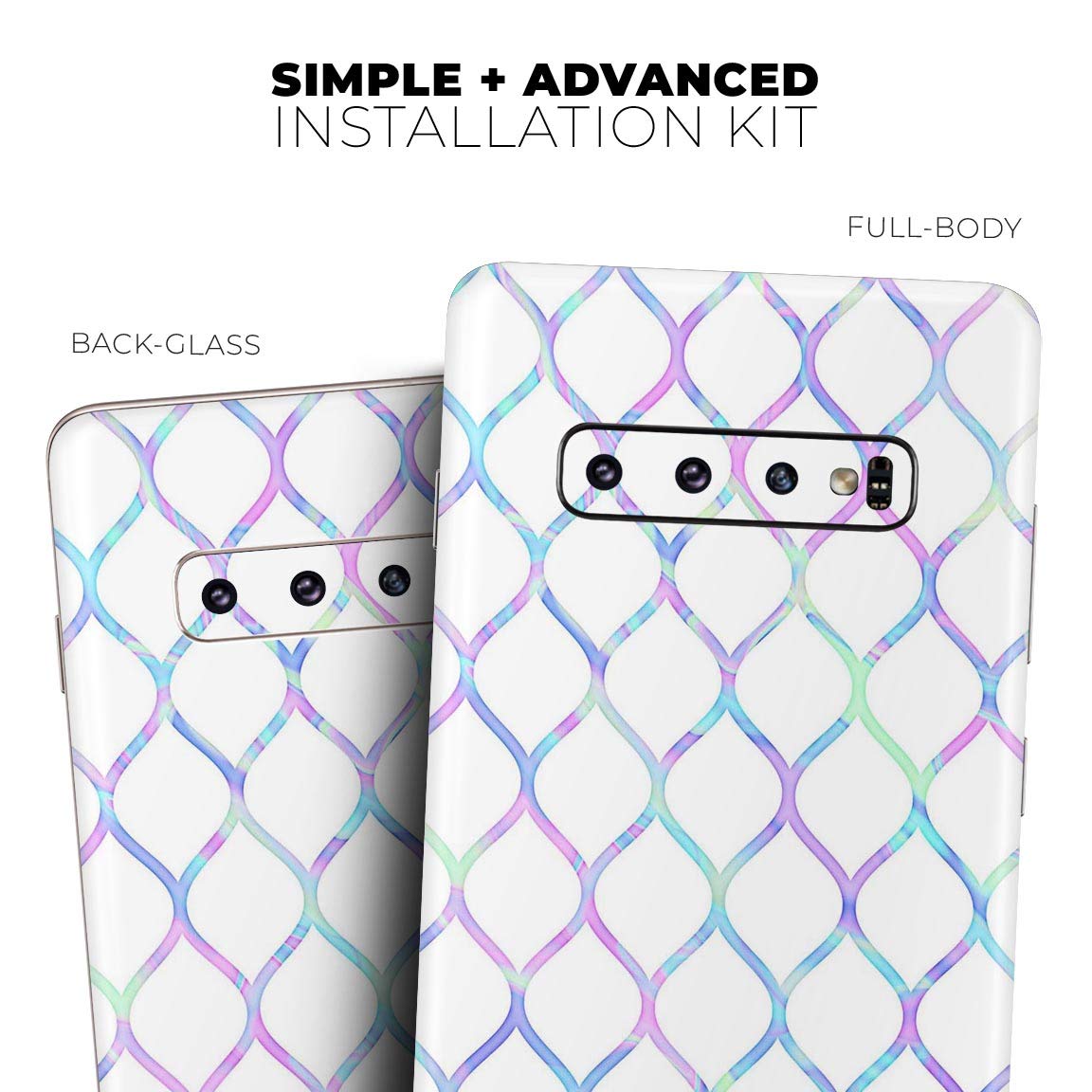 DesignSkinz Iridescent Dahlia v7 Protective Vinyl Decal Wrap Skin Cover Compatible with The Samsung Galaxy S20 (Screen Trim & Back Glass Skin)