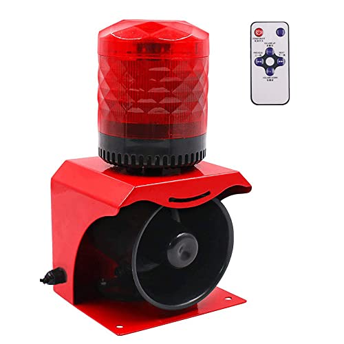 SF-513 (DC 12V~24V) Industrial Sound and Light Alarm Emergency Warning Light Outdoor Waterproof Alarm Horn Siren Safety Voice Strobe Flash 120dB Waterproof⊠(AC 220V)