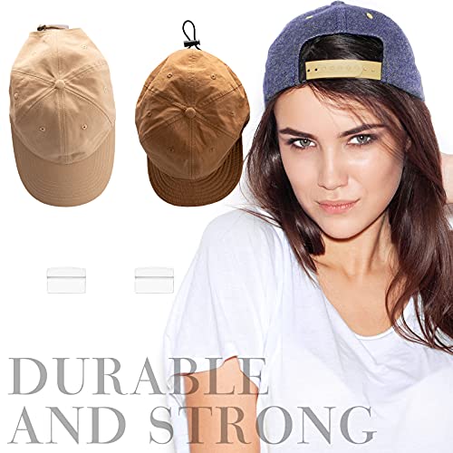 24 Pack Adhesive Hat Hooks for Wall Mounted Minimalist Hat Rack Design Hat Rack No Drilling Wall Hat Organizer Hold Hat Hangers Baseball Hat Hanging Hooks for Hats for Door, Closet, Bedroom (Clear)