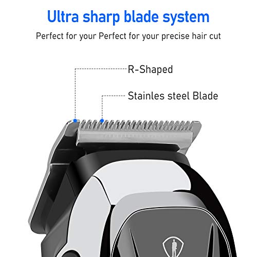 Corded Hair Clippers Professional Hair Cutting Kit 24 Pieces Accessories Hair Trimmer with 14 Guide Combs,3 Hair Combs,1 Scissor,1 Storage case,1 Barber Cape