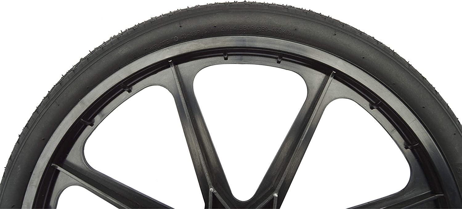 2 Pack Replacement Wheels for Rubbermaid Big Wheel Cart 5/8" Axle Bearings 20 Inch Diameter Pneumatic Air Filled Tire