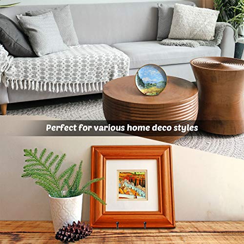 Mocoosy 2 Pack 6 Inch Display Stands for Plate - Black Metal Iron Easel Plate Holder Stands Frame Holders for Displaying Photos, Pictures, Decorative Plate Dish and Tabletop Art