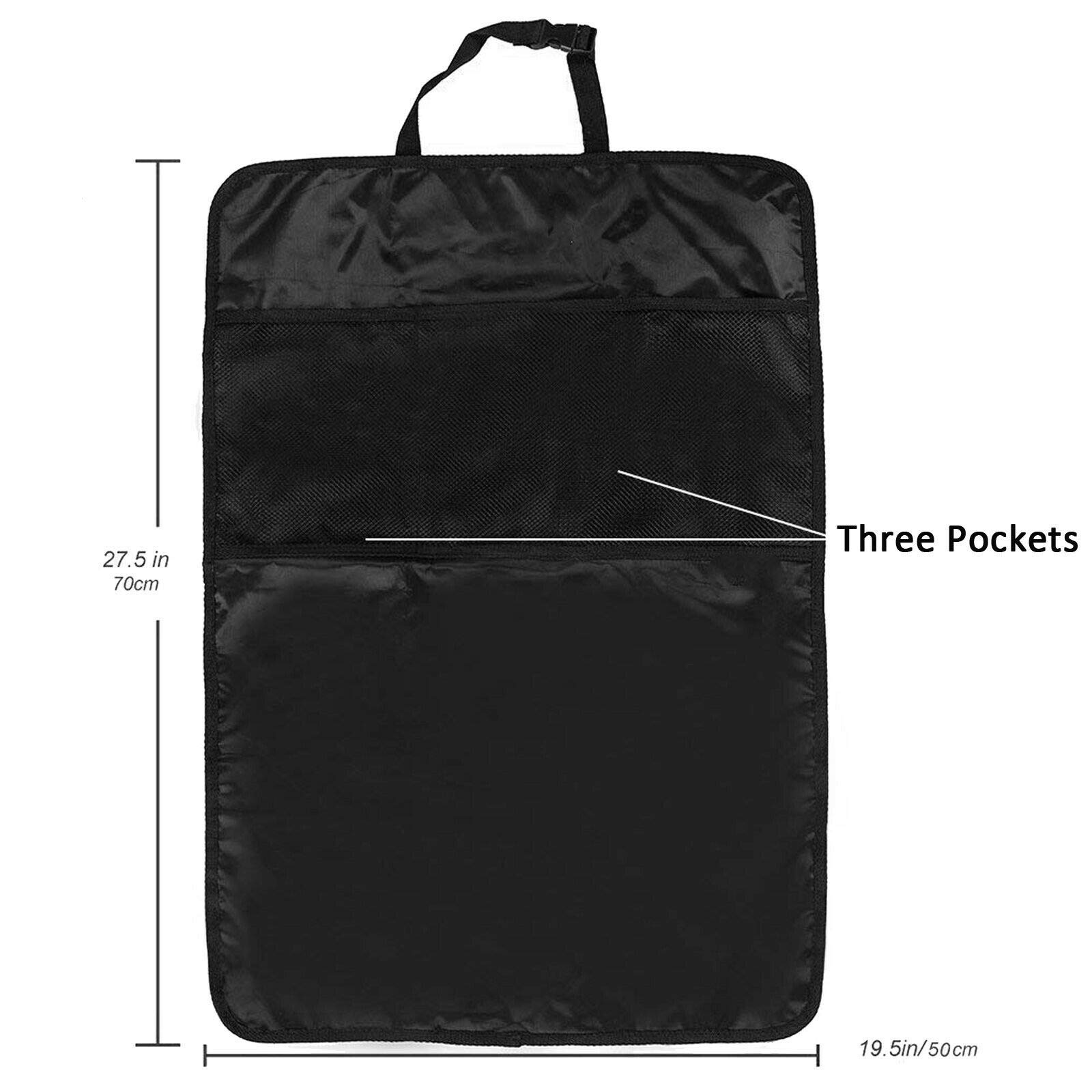 1st Must Have - Kick Mats -2 Pack - TOMAS MARSHAL Premium Quality Car Seat Protector Mat Best Waterproof Protection of Your Upholstery from Dirt, Mud, Scratches - Extra Large Car Seat Back Covers