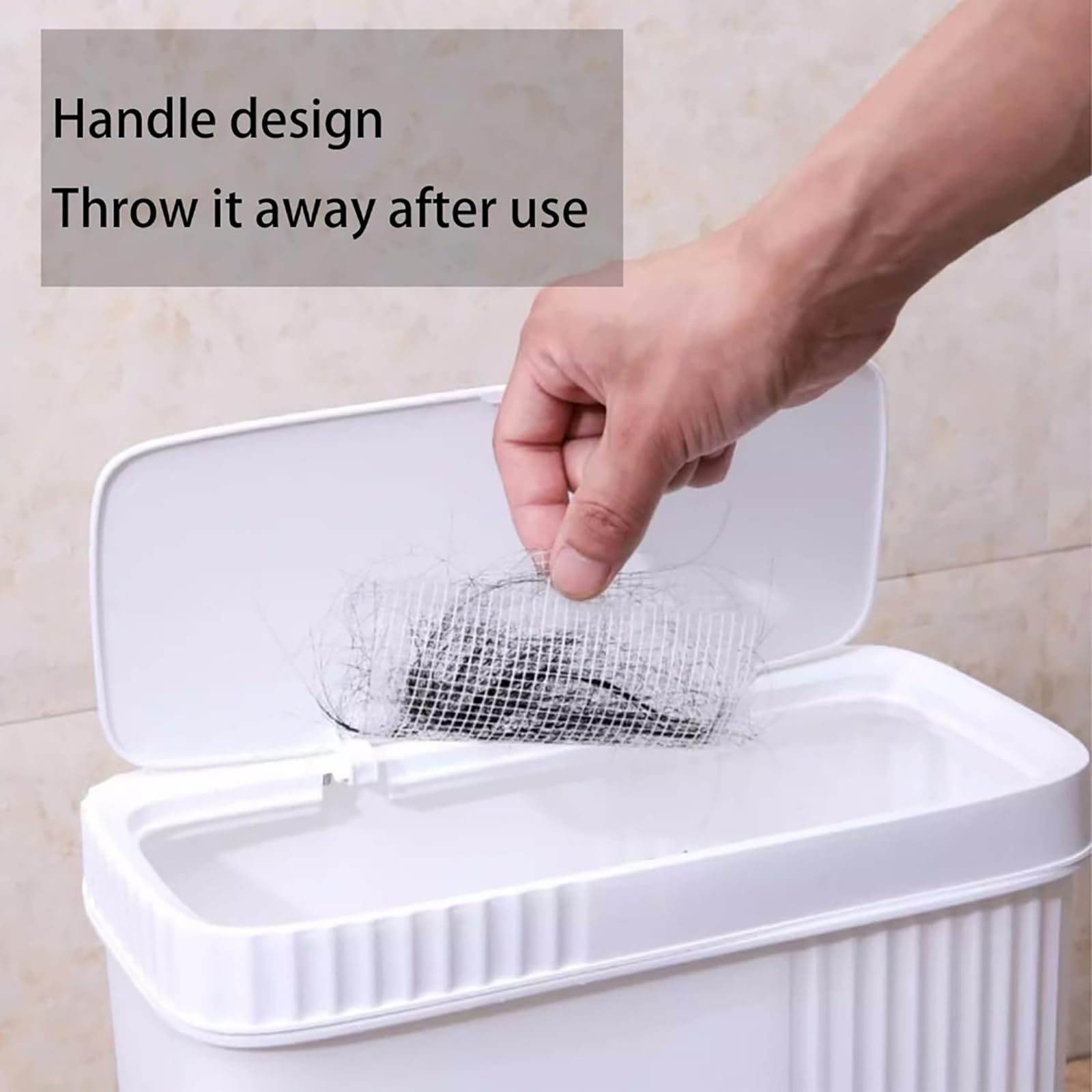 20/30/50PCS Pack Drain Mesh Cover, Mesh Shower Drain Cover, Drain Mesh Stickers, Disposable Shower Drain Hair Catcher Mesh Stickers for Shower Bathroom, Laundry, Bathtub, Kitchen, Sink (50)
