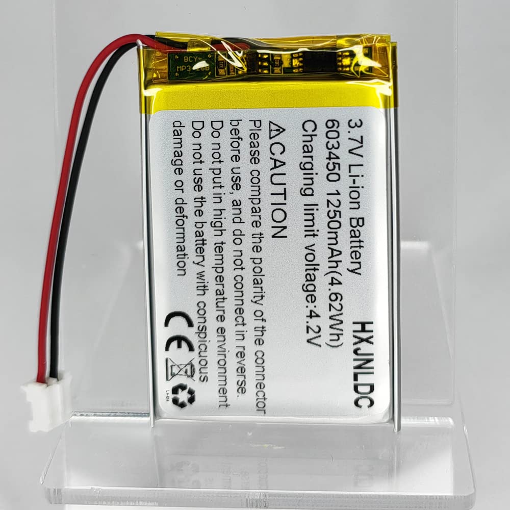 3.7v 1250mAh 603450 Replacement Battery for Sony PS4 Gold Wireless Stereo Headset,Compatible with PS3 Controller CECHZC2E CECHZC2J CECHZC2H CECHZC2A and CECHZC2U, Lip1349 LIP1472 LIP1859 Playstation 3