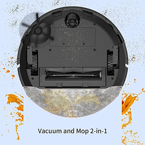 AIRROBO Robot Vacuum and Mop Combo, Self-Empty Robotic Vacuum, 2700Pa Strong Suction, Lidar Navigation, Smart Mapping,250Min Runtime, Work with Alexa and Google Assistant, T10+
