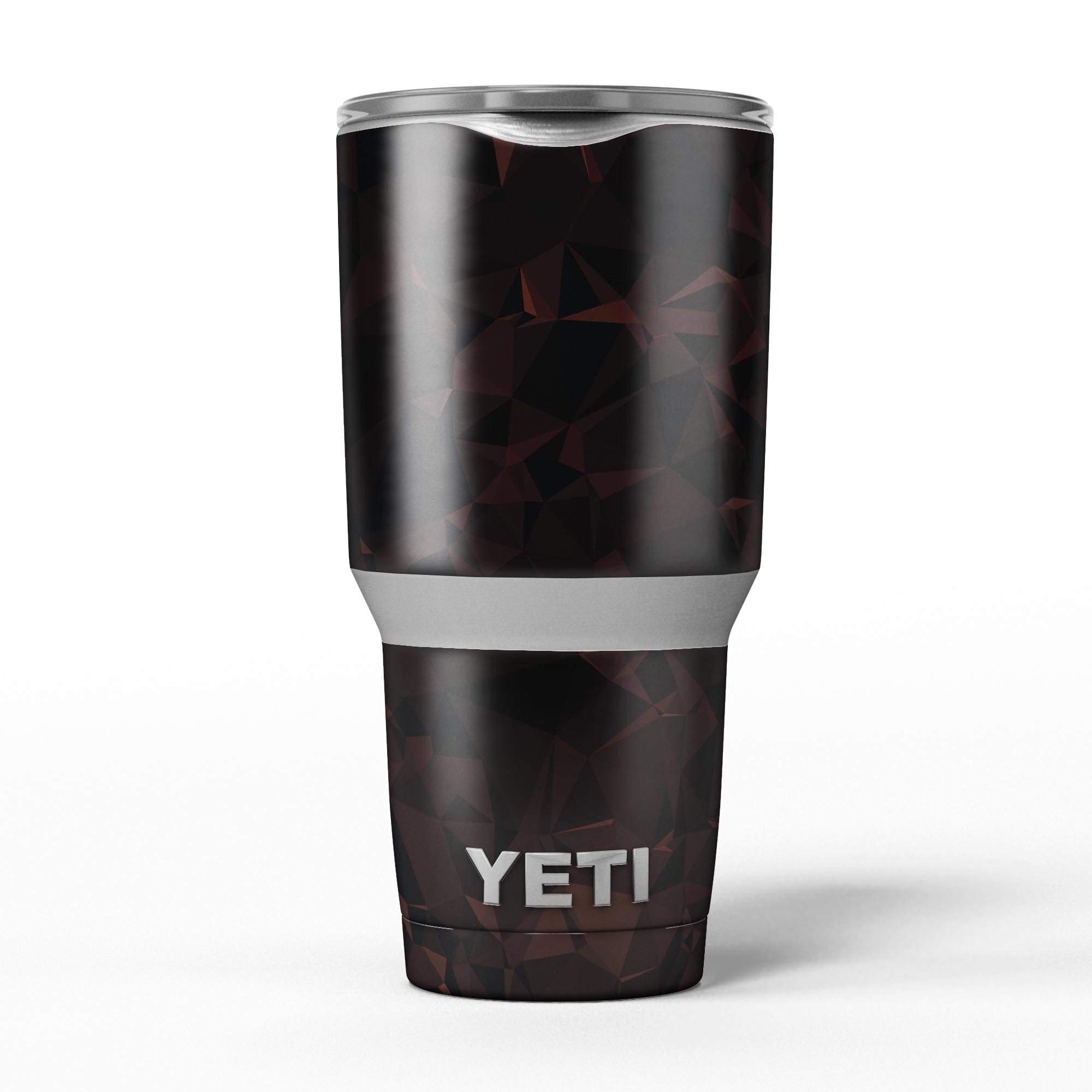Design Skinz Dark Geometric V1 - Skin Decal Vinyl Wrap Kit Compatible with The Yeti Rambler Cooler Tumbler Cups