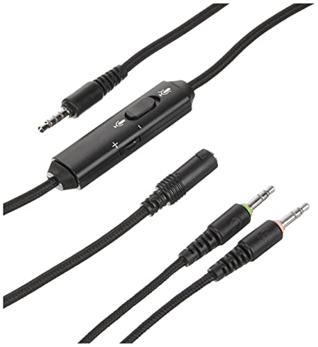 AOC Gaming GH200 Wired Gaming Headset with 2.0 Stereo Sound, Built-in Detachable Microphone, Premium Protein Leather, Integrated Control Panel and 3.5 mm Cable Connection
