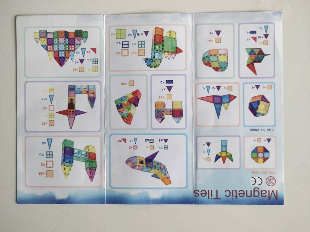 AAA777USA Magnetic 3D Building Block Tiles Learning and Educational Stem Toys for Kids, Toddlers Boys & Girls, Develops Creativity and Motor Skills β 102 Pcs Set