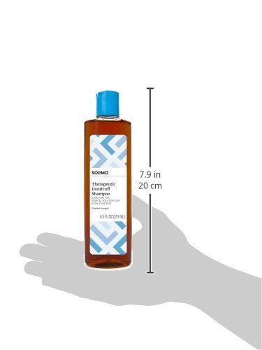Amazon Brand - Solimo Therapeutic Dandruff Shampoo, Original Strength, 8.5 fl oz