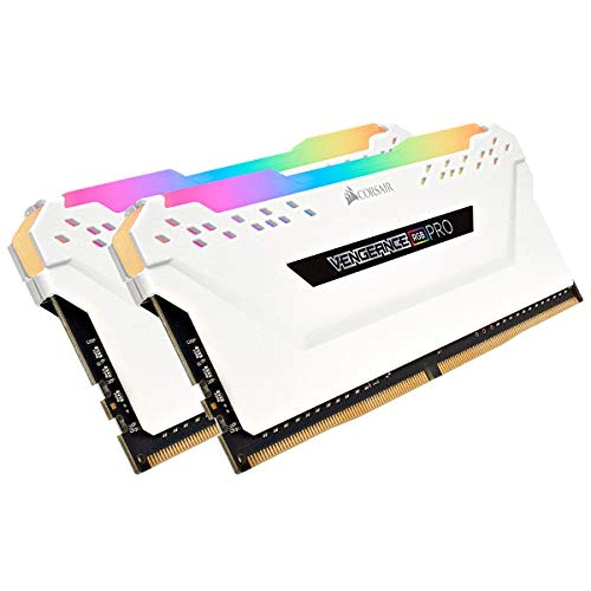 CORSAIR Vengeance RGB PRO 32GB (2x16GB) DDR4 2666 (PC4-21300) C16 Desktop Memory – White