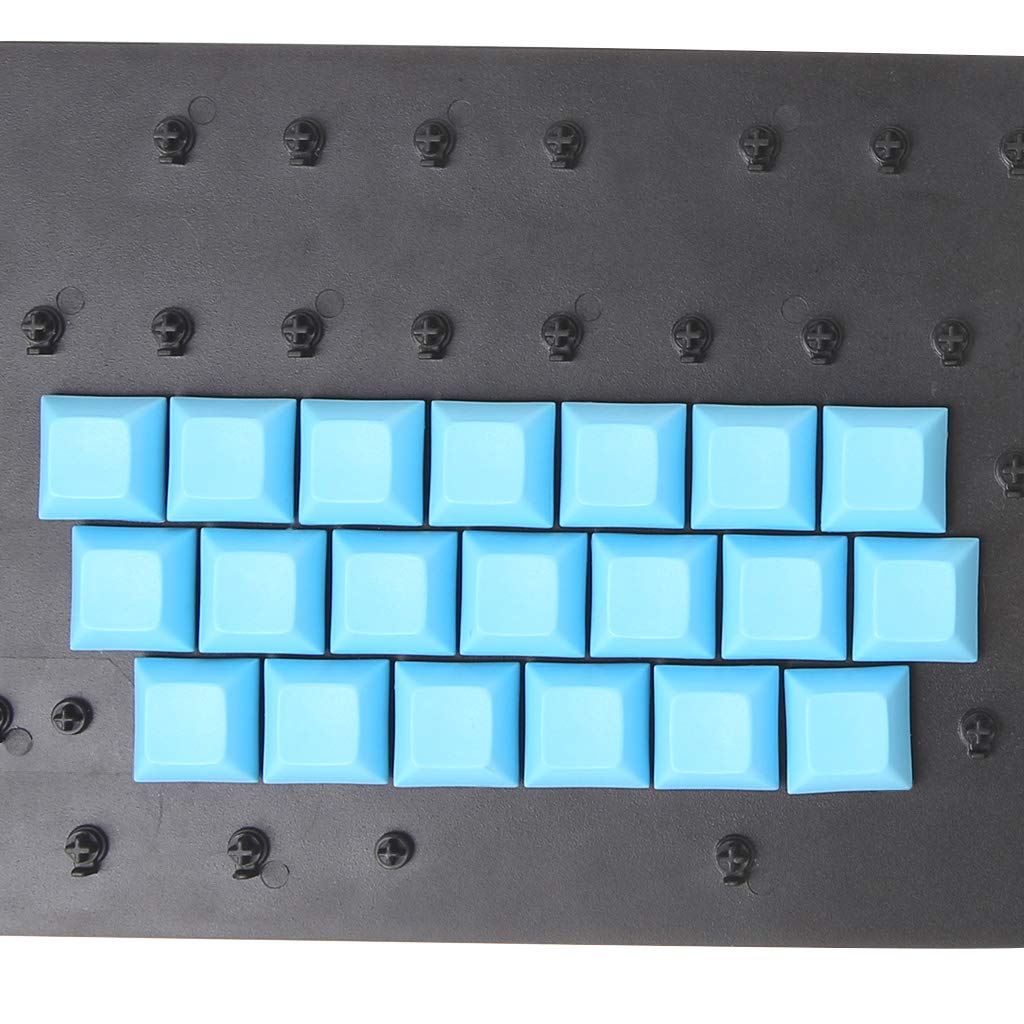 ForHe PBT Keycaps DSA 1u Blank Printed Keycaps for Gaming Mechanical Keyboard, 9 Colors Optional