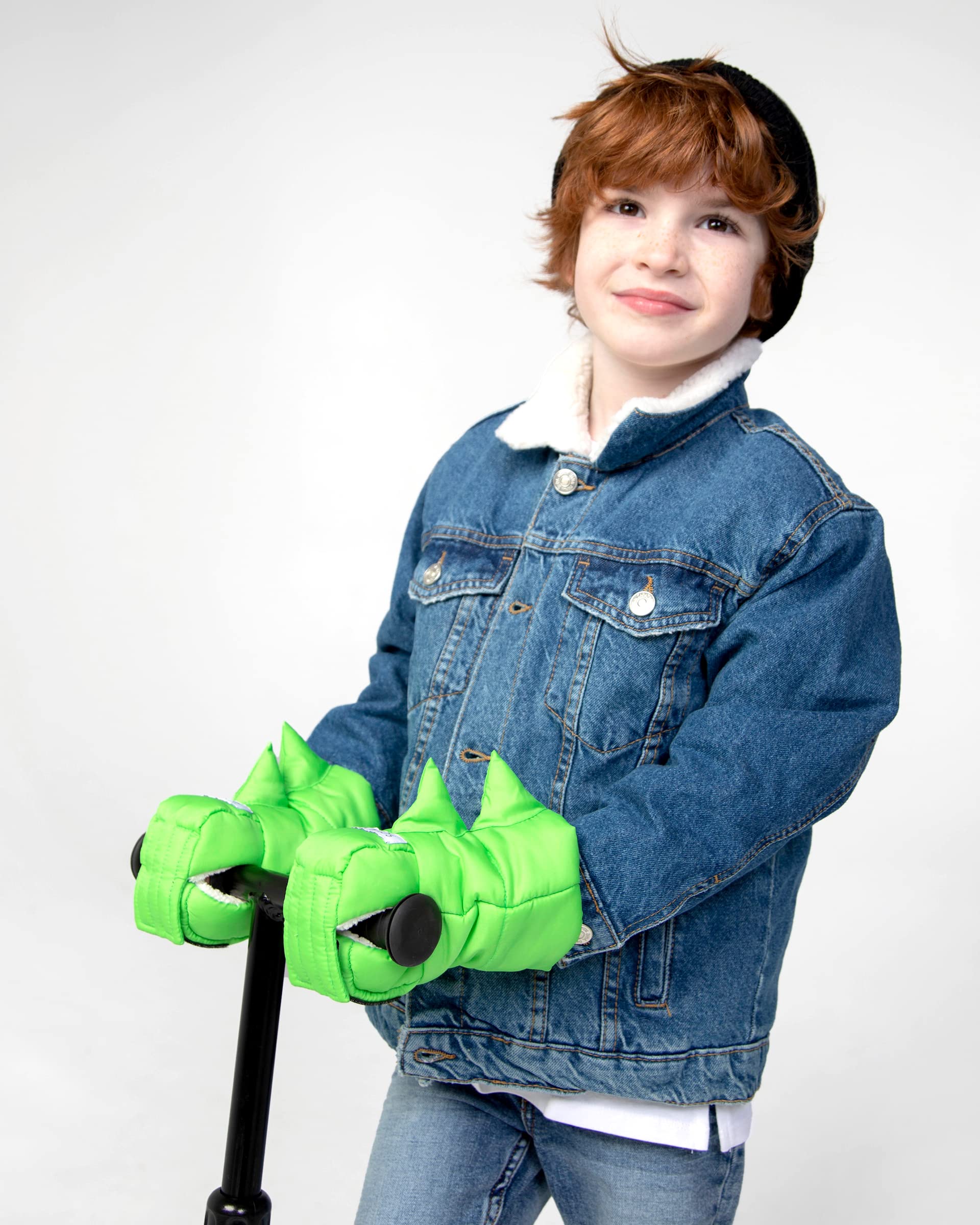 7AM Enfant Winter Gloves for Kids - Waterproof Kids Warmmuffs Gloves Hand Warmer for Scooters | Soft Plush Lined Interior