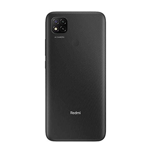Xiaomi Redmi 9C Smartphone, 3 GB + 64 GB, 6.53 "HD + Dot Drop Display 5000mAh (typ), con Sblocco Faccial AI, 13 MP, Tripla Fotocamera, Grigio (Midnight Grey)