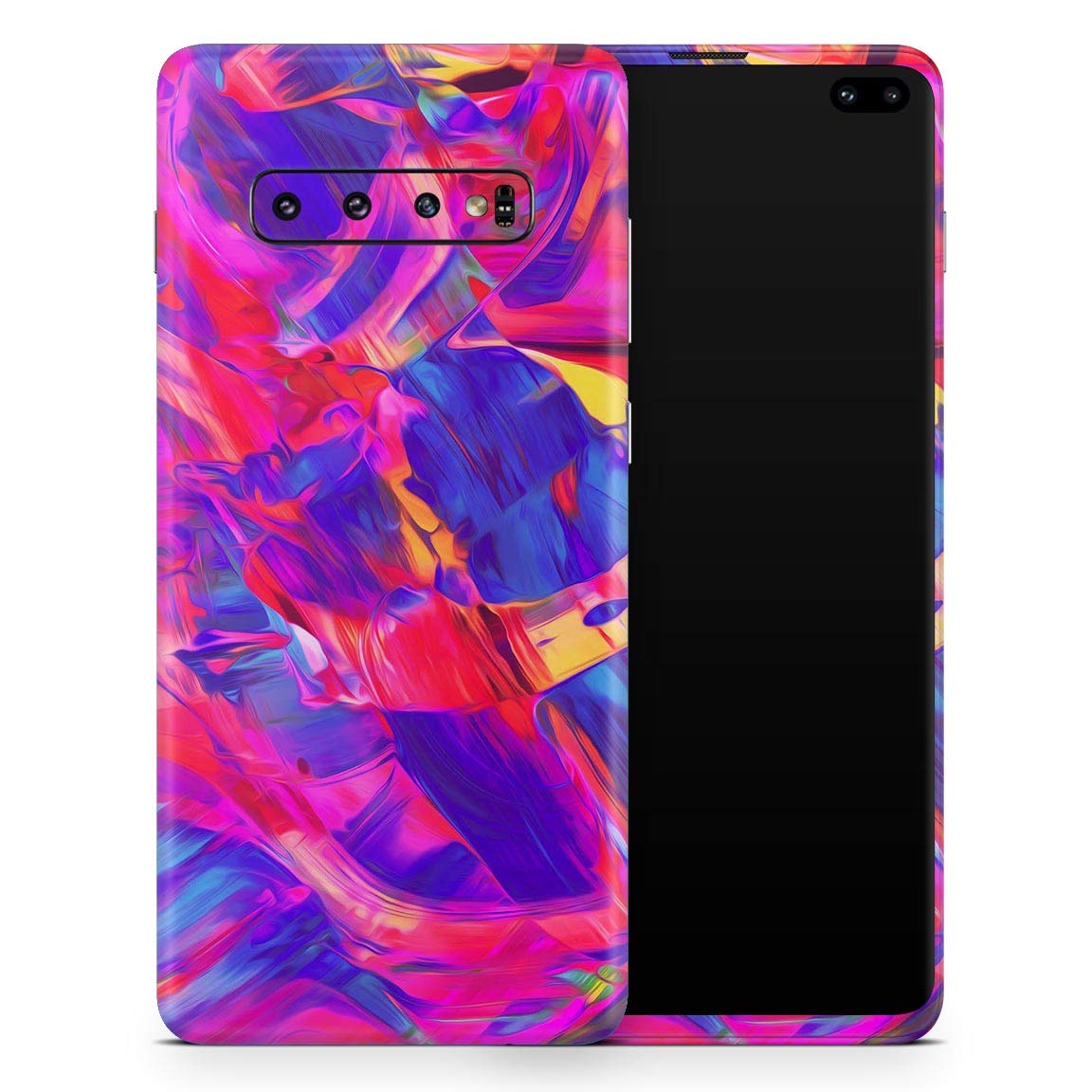 DesignSkinz Liquid Abstract Paint Remix V33 Protective Vinyl Decal Wrap Skin Cover Compatible with The Samsung Galaxy S20 (Screen Trim & Back Glass Skin)
