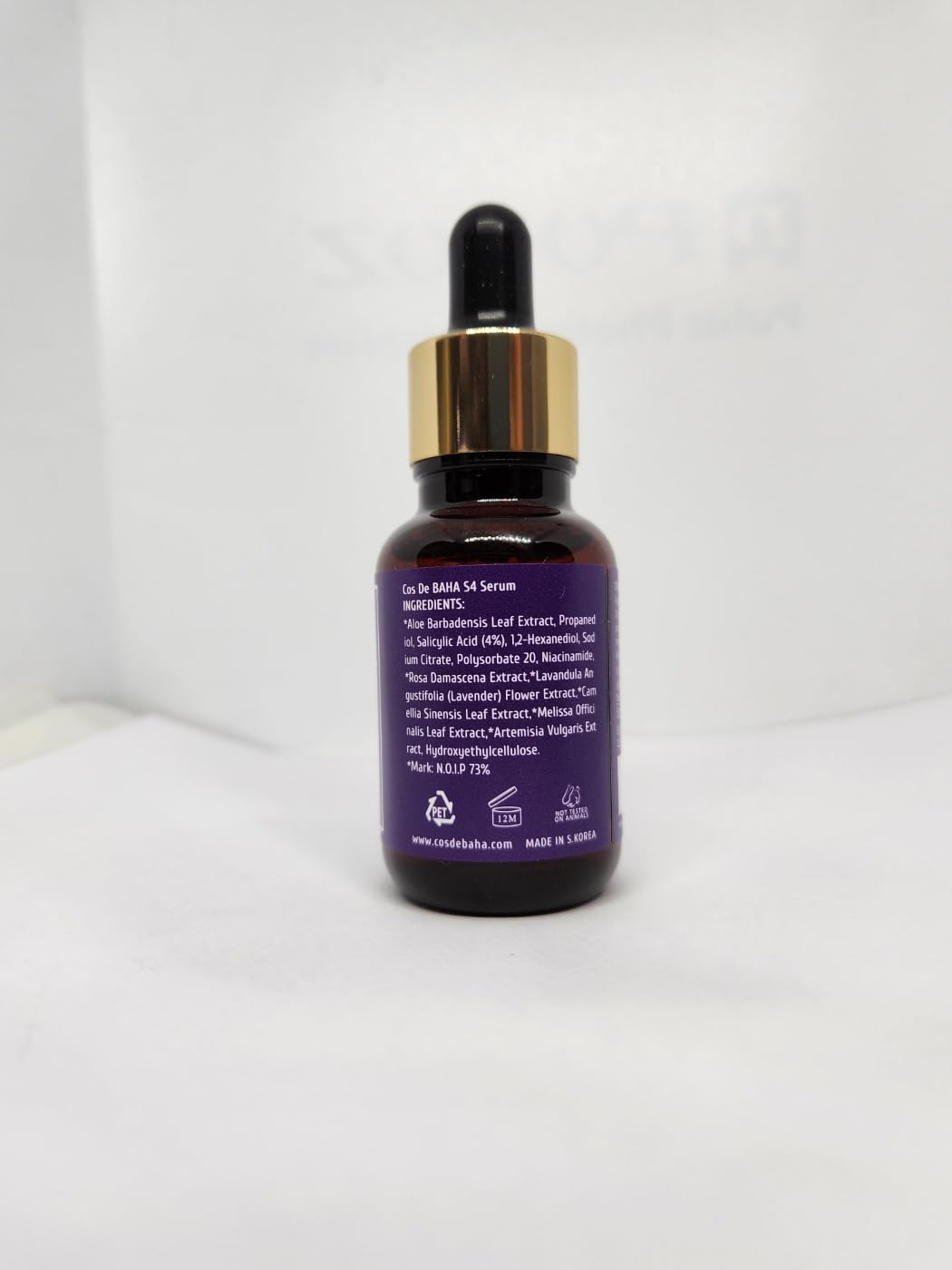 Cos De BAHA Salicylic Acid 4% Exfoliating Facial Serum with Niacinamide, 1 Fl Oz (30ml)
