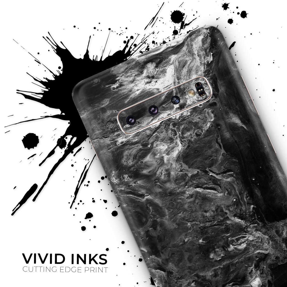 DesignSkinz Liquid Abstract Paint V54 Protective Vinyl Decal Wrap Skin Cover Compatible with The Samsung Galaxy S20 (Screen Trim & Back Glass Skin)