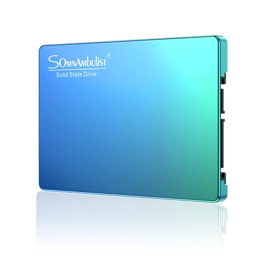 Somnambulist SATA3 2.5inch 60GB 120GB 240GB Solid State Drive SSD (Gradient Blue cyan-120GB)