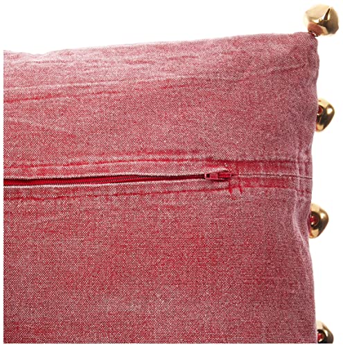 Mud Pie Night Before Long Pillow, 1 Count (Pack of 1), RED