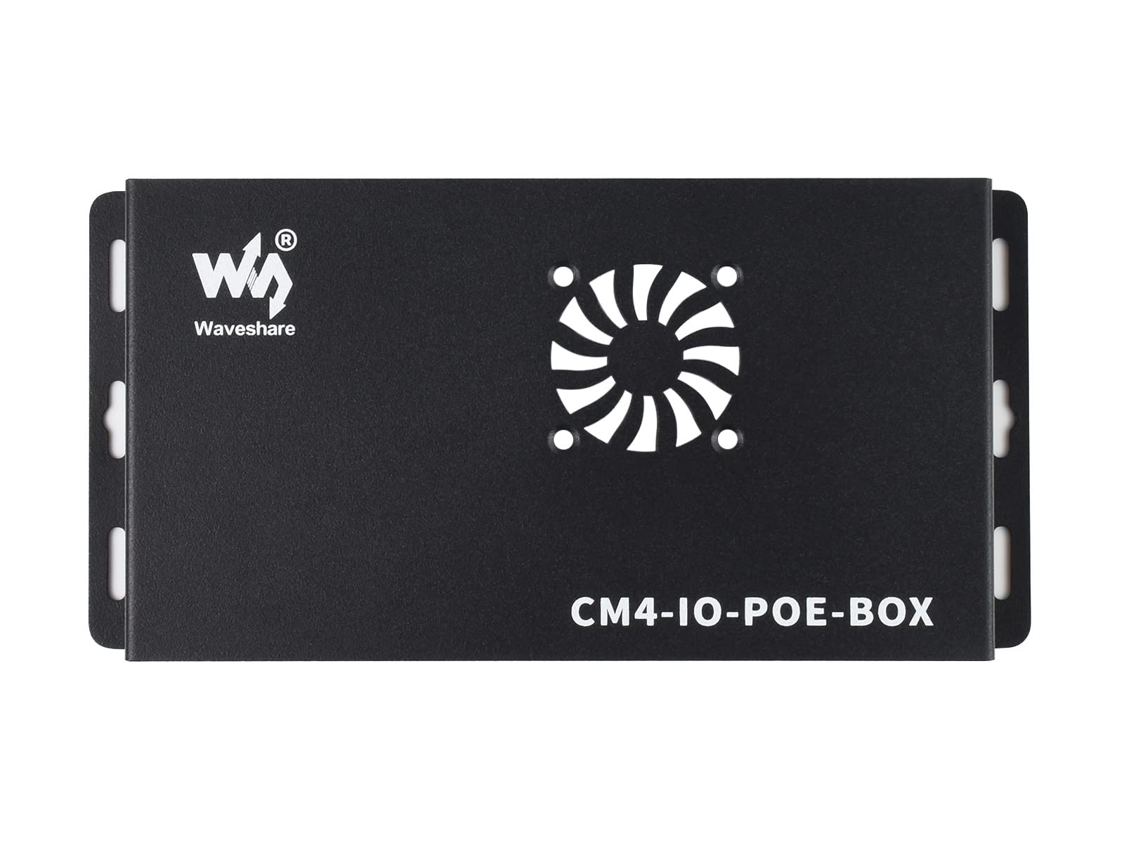 Waveshare PoE Mini-Computer Based On Raspberry Pi Compute Module 4 (NOT Included) Waveshare CM4 PoE IO Board Inside Metal Case with Cooling Fan