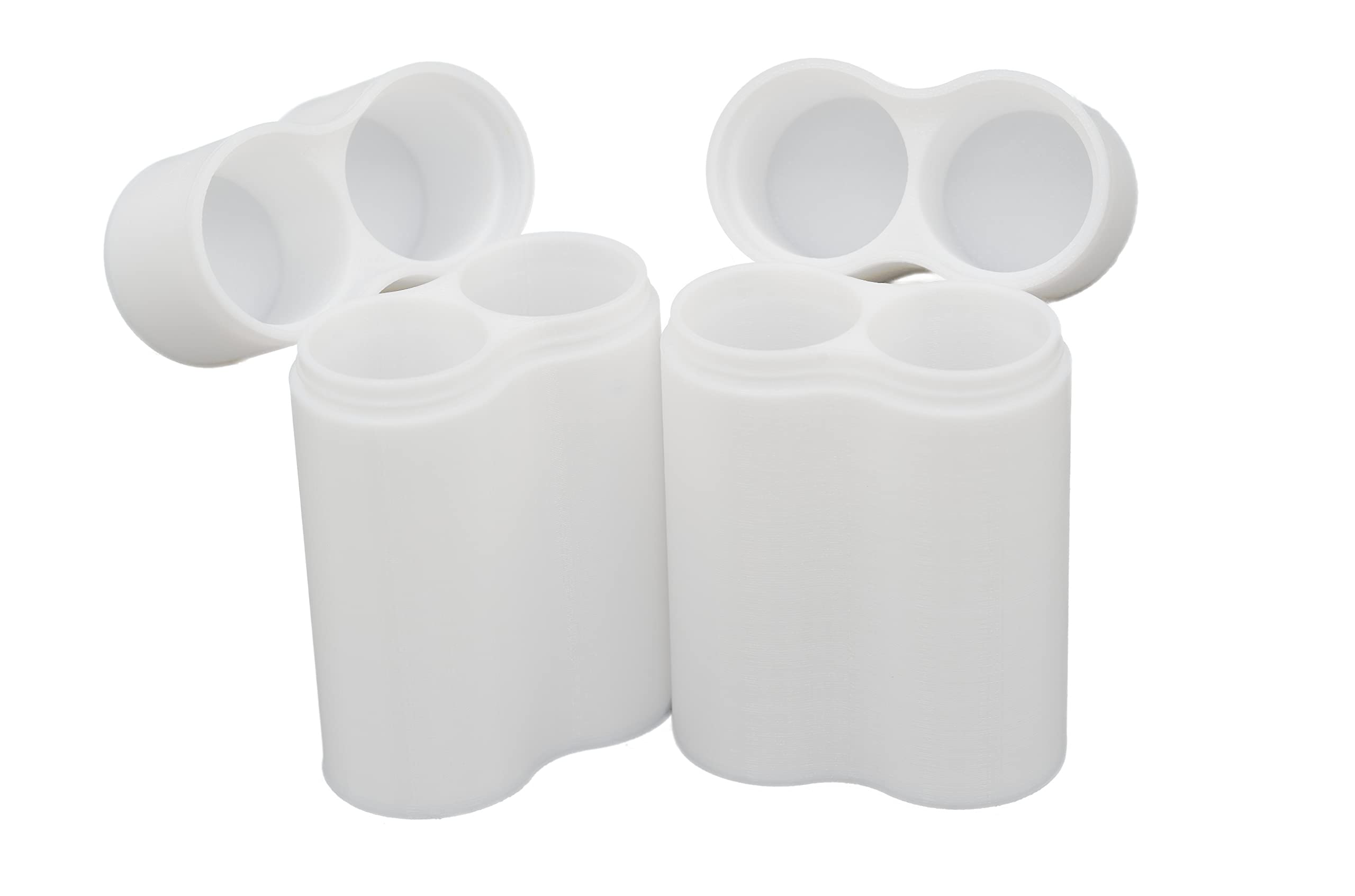 Protect Your Power - Slimline 18650 Battery Case, Soft Durable Material - Pack of 2 (Holds 2 Batteries)