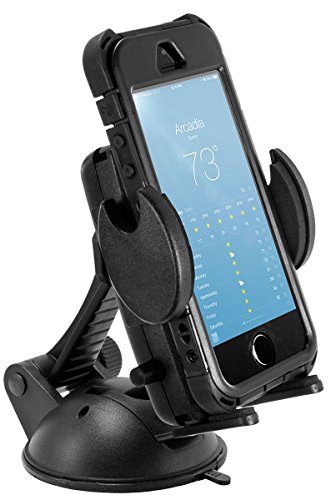 Arkon Windshield or Dash Car Phone Holder Mount for iPhone 12 11 XS XR X Galaxy Note 20 10 9 Retail Black