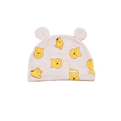 Disney Winnie the Pooh Boys’ Long Sleeve Romper and Hat Set for Newborn – Yellow/Beige or Orange