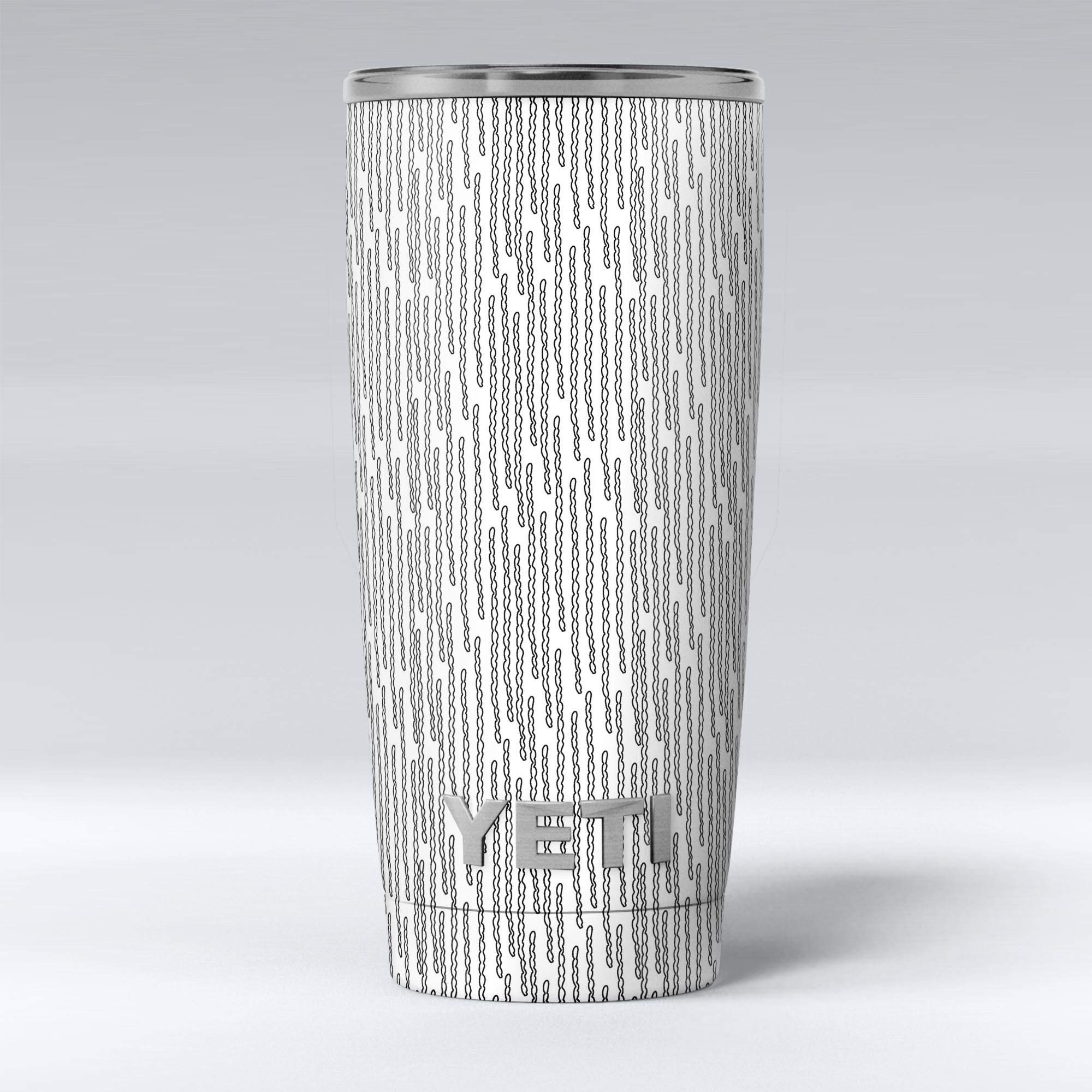 Design Skinz Slate Black Forms Under Microscope - Skin Decal Vinyl Wrap Kit Compatible with The Yeti Rambler Cooler Tumbler Cups