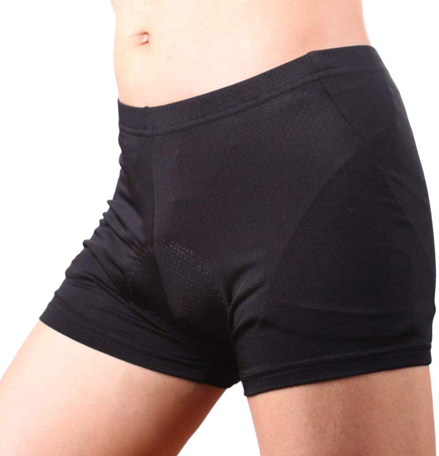 2 Sets Mens 3D Padded Bicycle Bike MTB Cycling Underwear Shorts(Black,2XL)