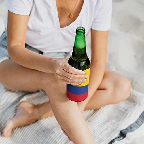 2 PCS Colorful Colombian Flag Can Cooler Party Gift Beer Drink Coolers Coolies