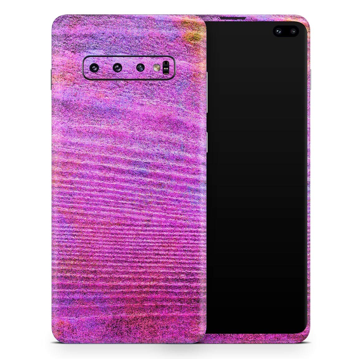 DesignSkinz Neon Pink Dyed Wood Grain Protective Vinyl Decal Wrap Skin Cover Compatible with The Samsung Galaxy S20 (Screen Trim & Back Glass Skin)